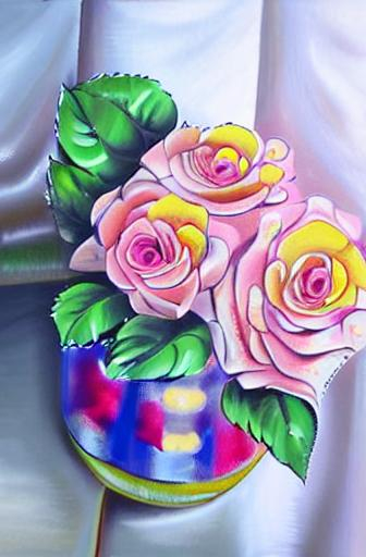 Realistic Rose bukey with red, pink and yellow roses | OpenArt