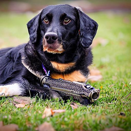 dog with M9 | OpenArt