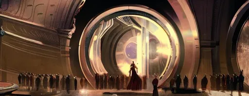 concept painting of epic space opera scene, epic cir... | OpenArt