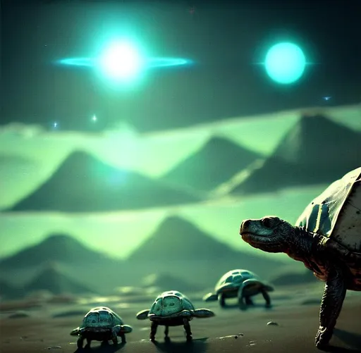 masterpiece, detailed texture, cute little turtle to... | OpenArt