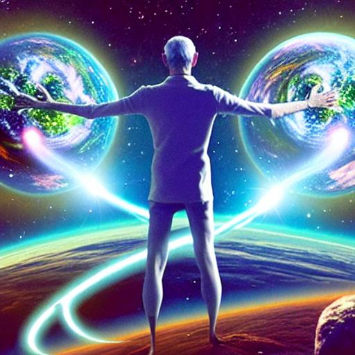 the creator of all existence looking into the void o... | OpenArt