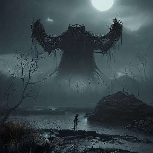 goth,deep,dark,creature,lurking,ultra realistic,lost... | OpenArt