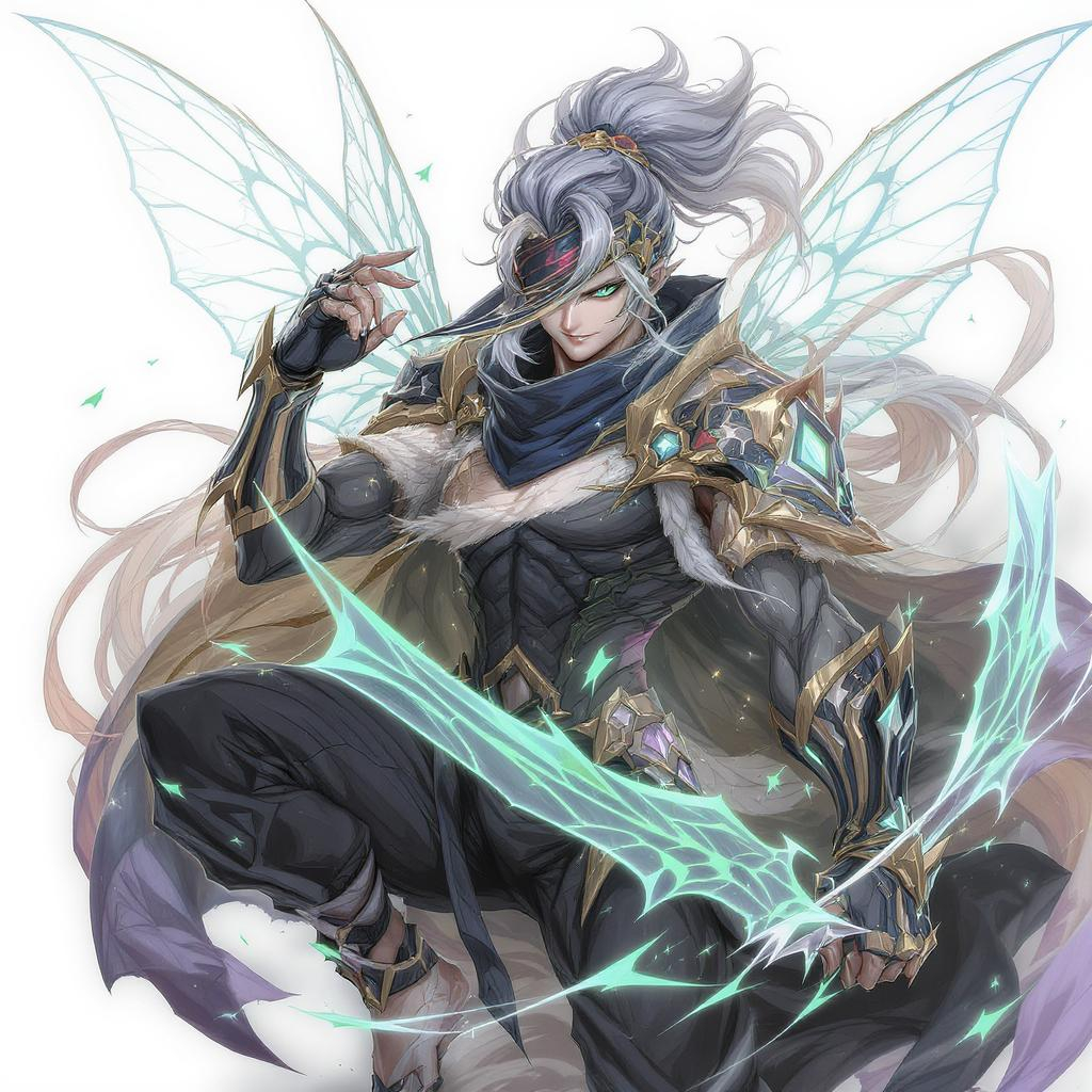 psi-blade malee character, fairy, rogue ,bust art,...