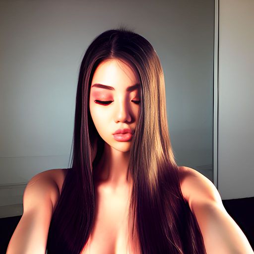 an instagram model with a pretty face, hyper realist...