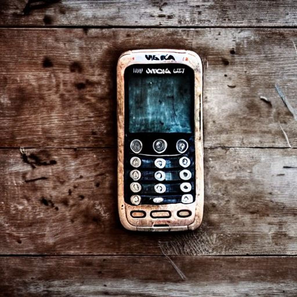 A photo of a very old appliance, cellphone Nokia 331...