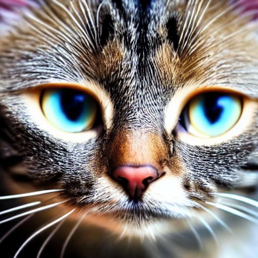 close-up of cat with universe inside eyes, wildlife... | OpenArt