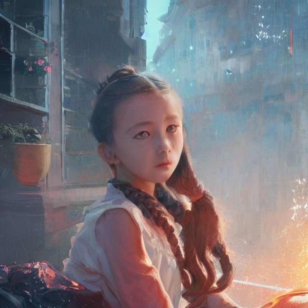 Little girl scene