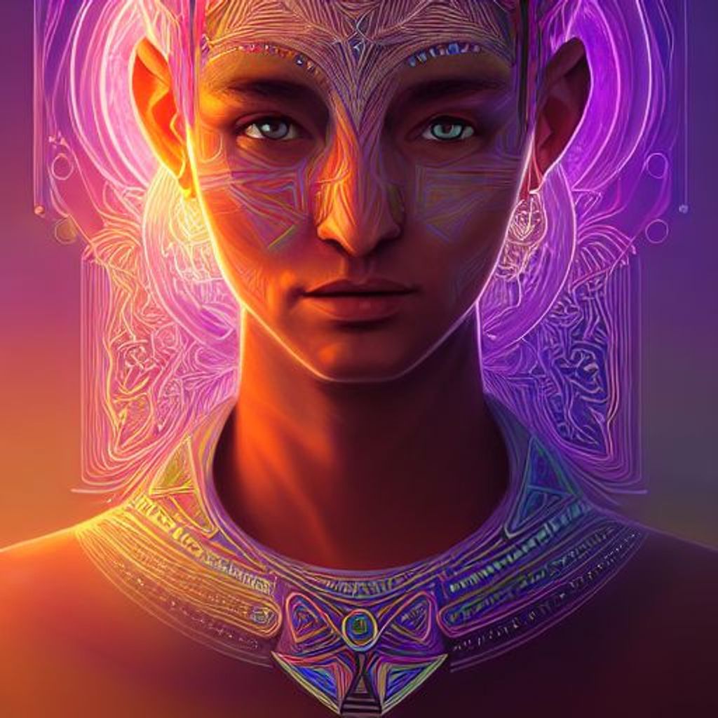 portrait of a future metaverse ayahuasca tech shaman... | OpenArt
