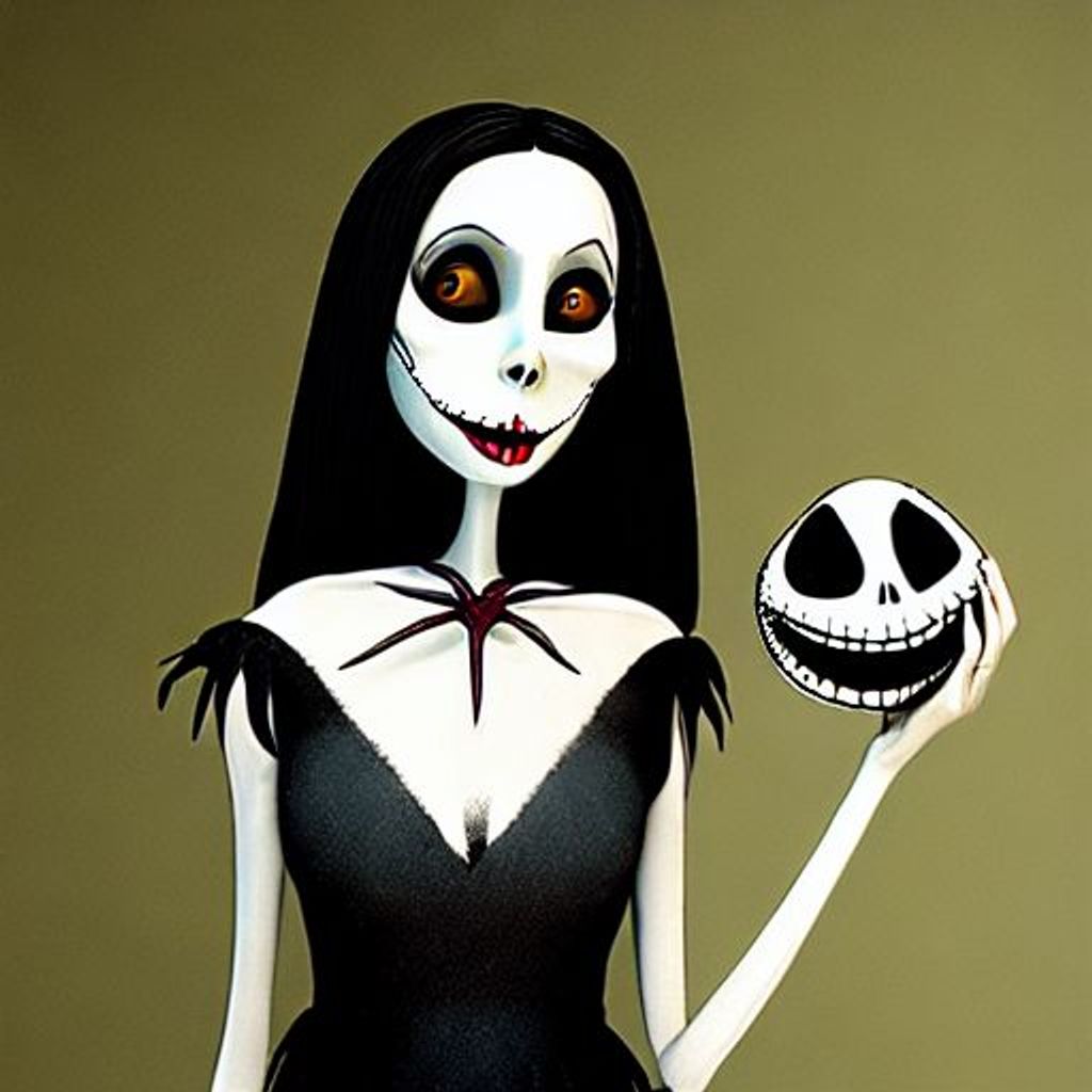 A portrait of Sally from the Movie The Nightmare bef...