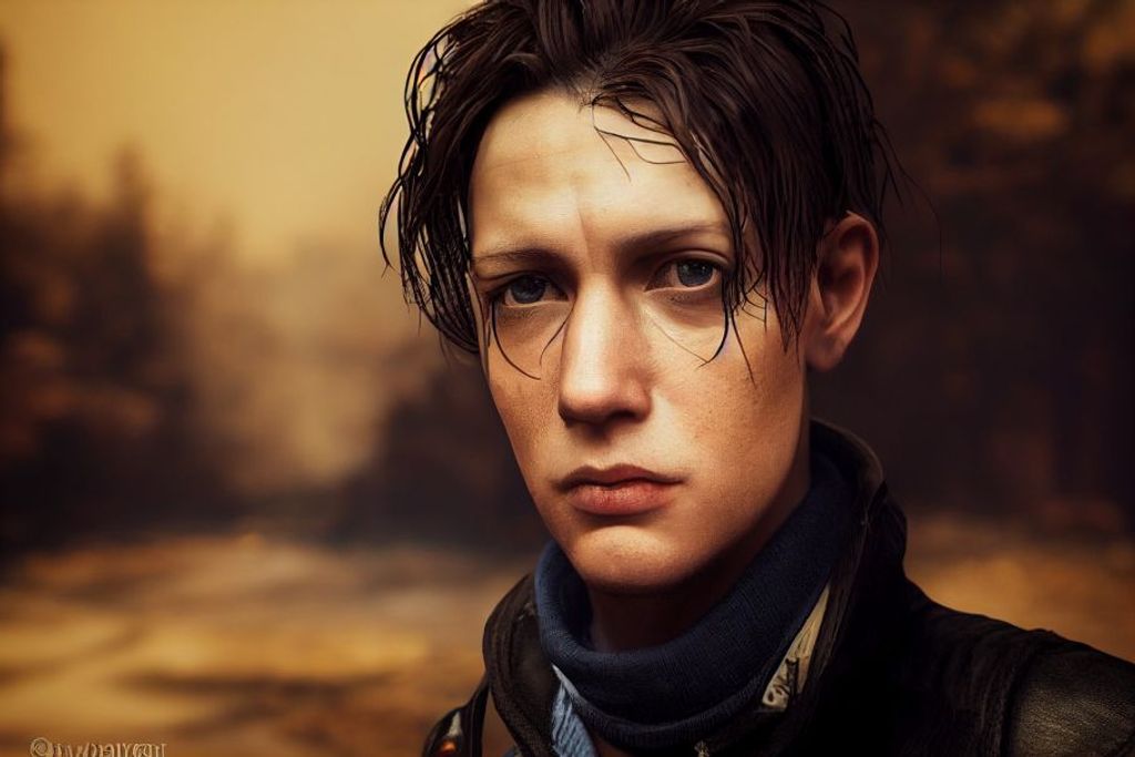 sad picture of sylvain, ultrarealistic, realism, pho...