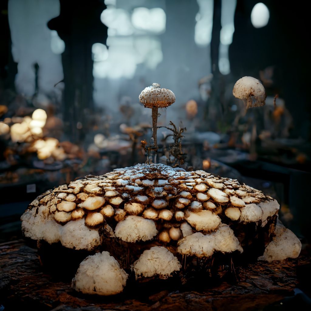 mushroom mycelium computer | OpenArt