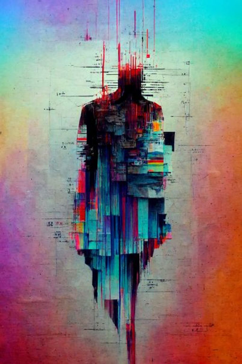The human condition, glitch art, mathmatics art,