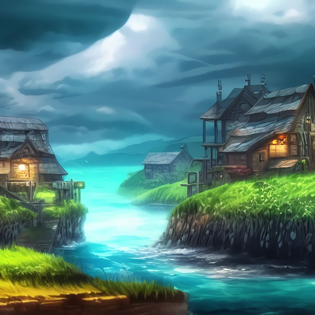 A village in the lake