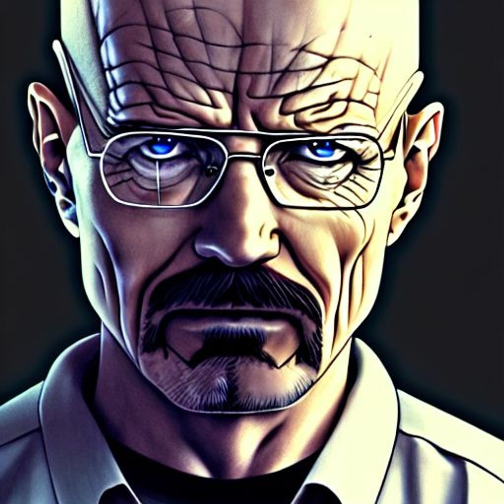 beautiful portrait of walter white doing the guilty... | OpenArt