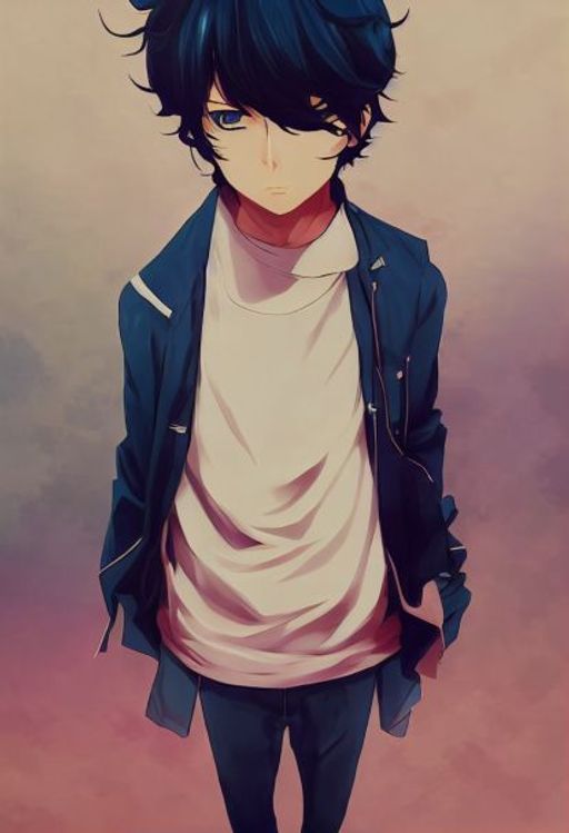 Style of Kozaki Yusuke, a cute anime boy | OpenArt