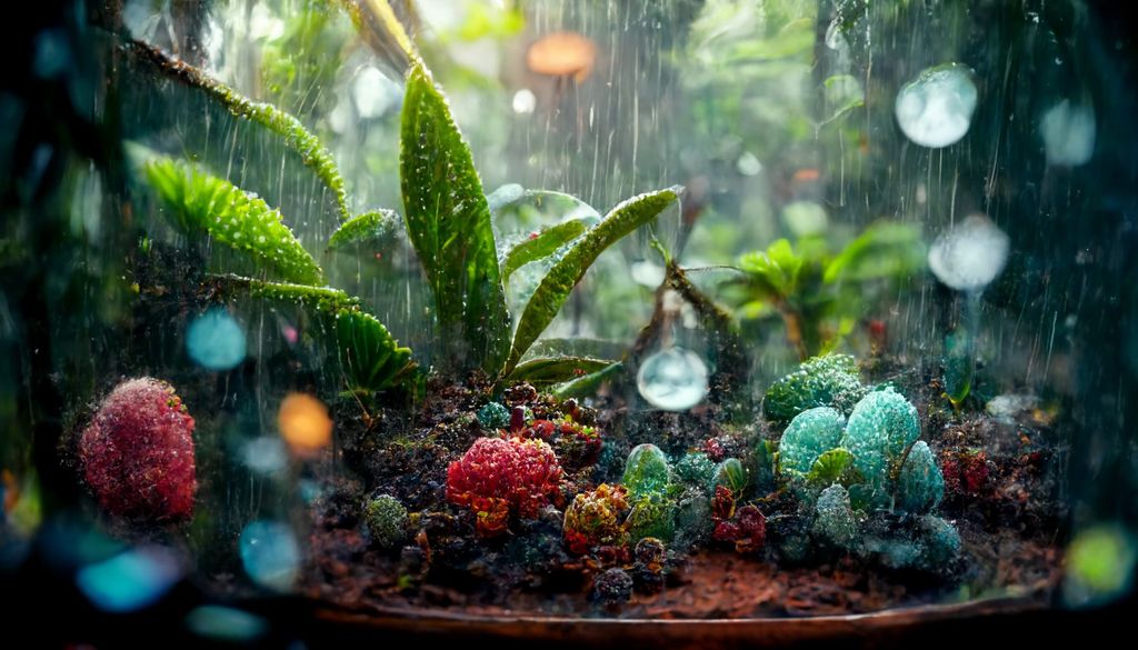 rain, forest, window | OpenArt