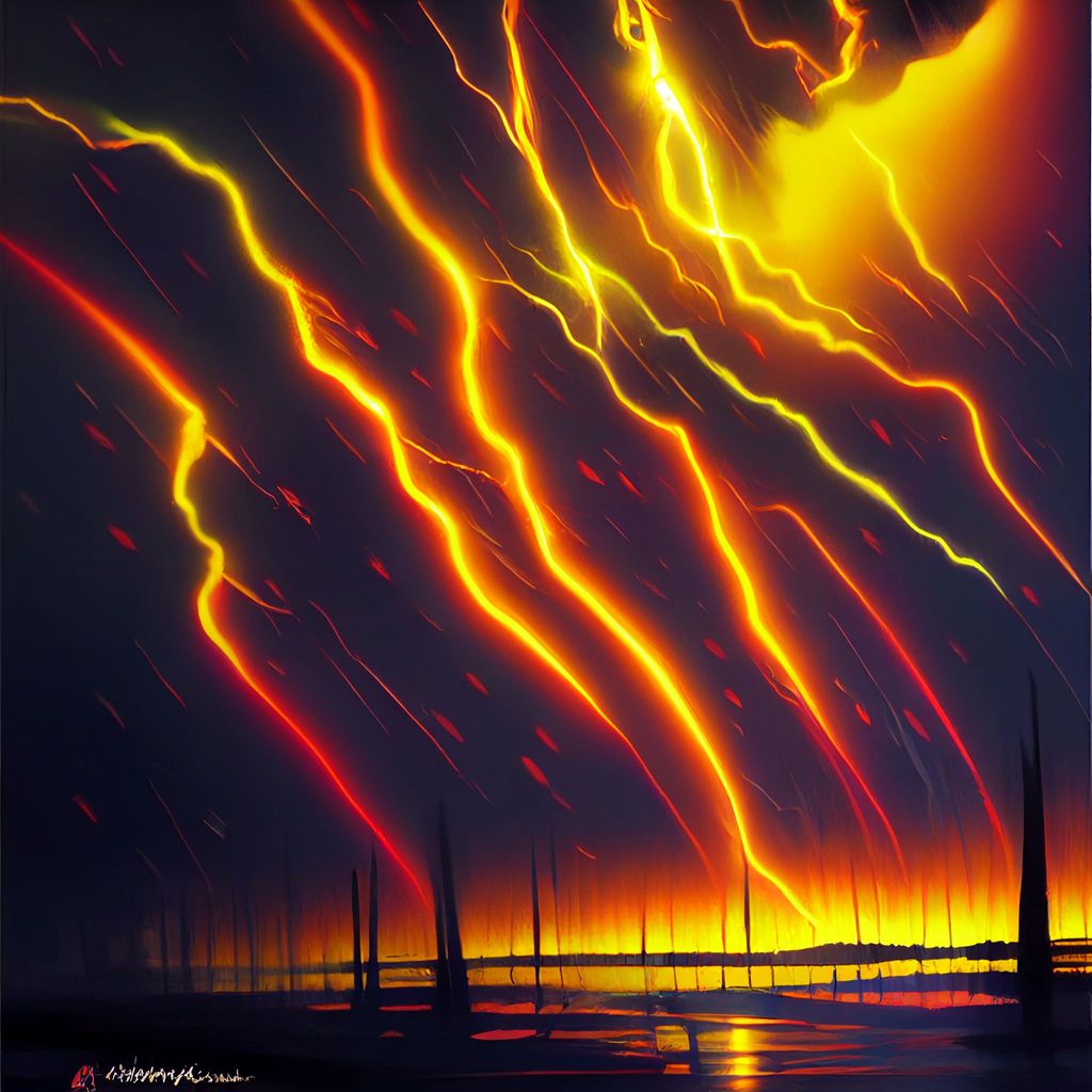 rapid lighting fire storm | OpenArt