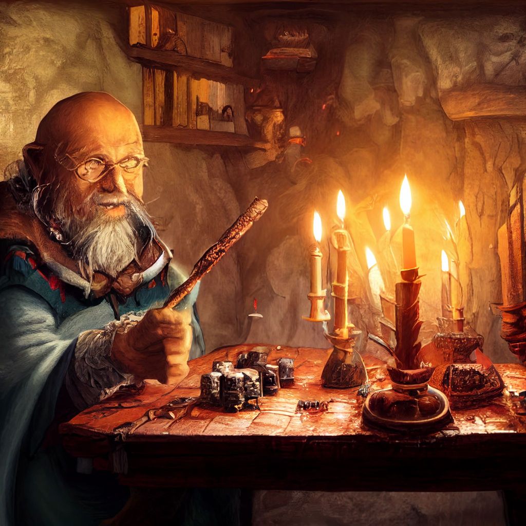 Wizard eating dinner, it's gross | OpenArt