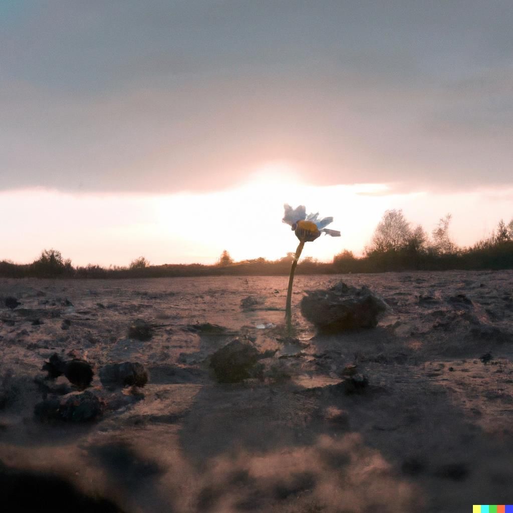 an empty apocalpytic barren wasteland with a single... | OpenArt