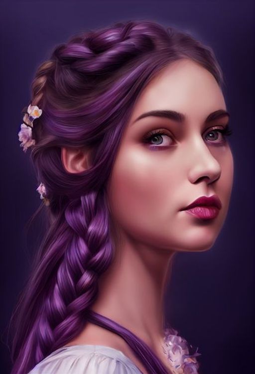 side view, character concept, cute young woman with... | OpenArt