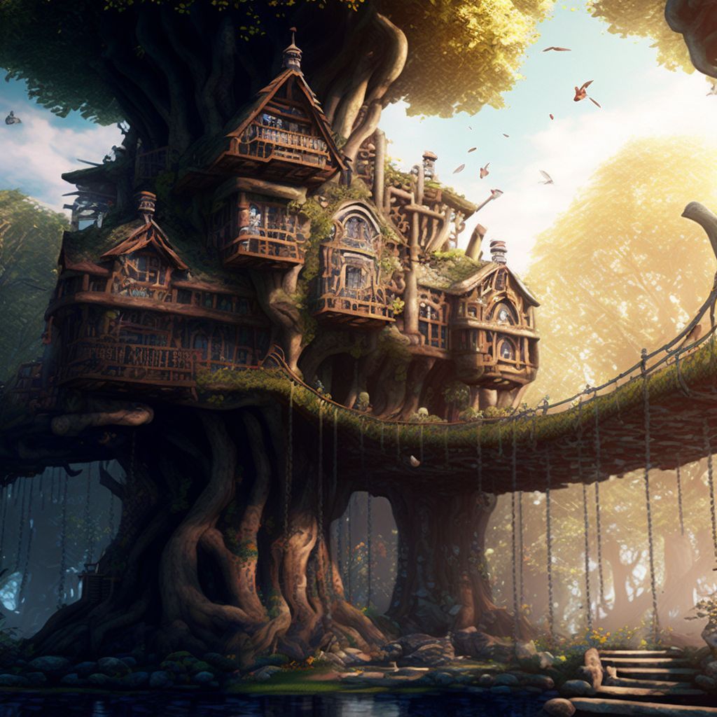 Eaglefolk treehouse | OpenArt