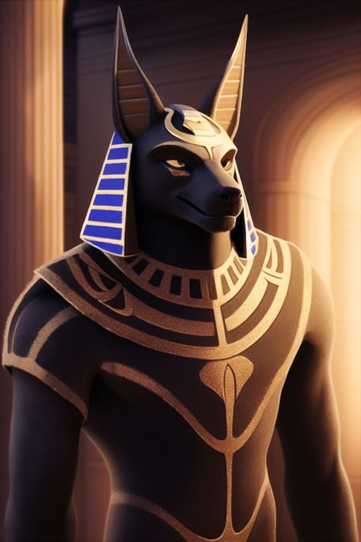 anubis, realistic, detailed fur | OpenArt