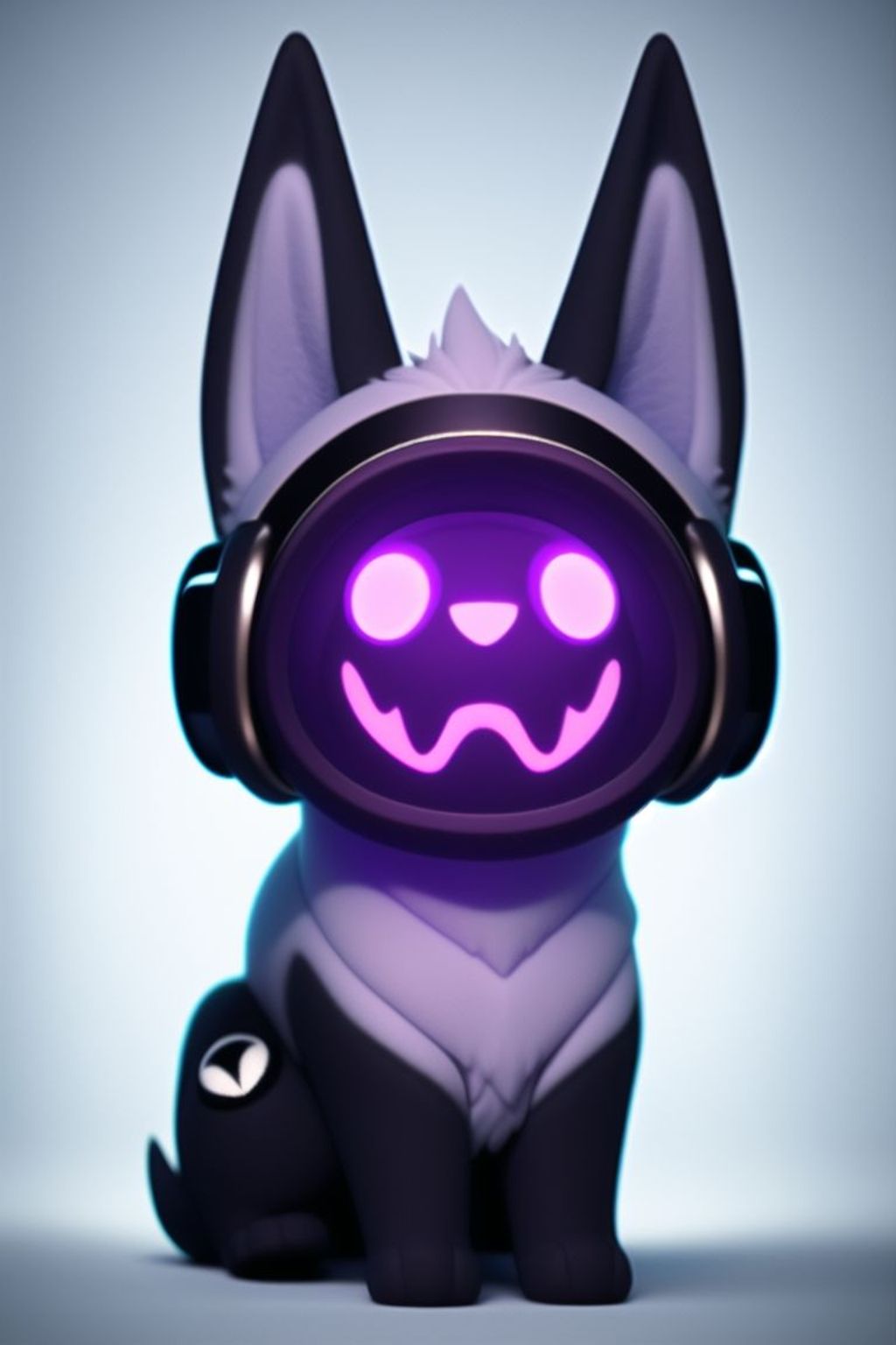 full body, Anthropomorphic, protogen, happy face, ca... | OpenArt