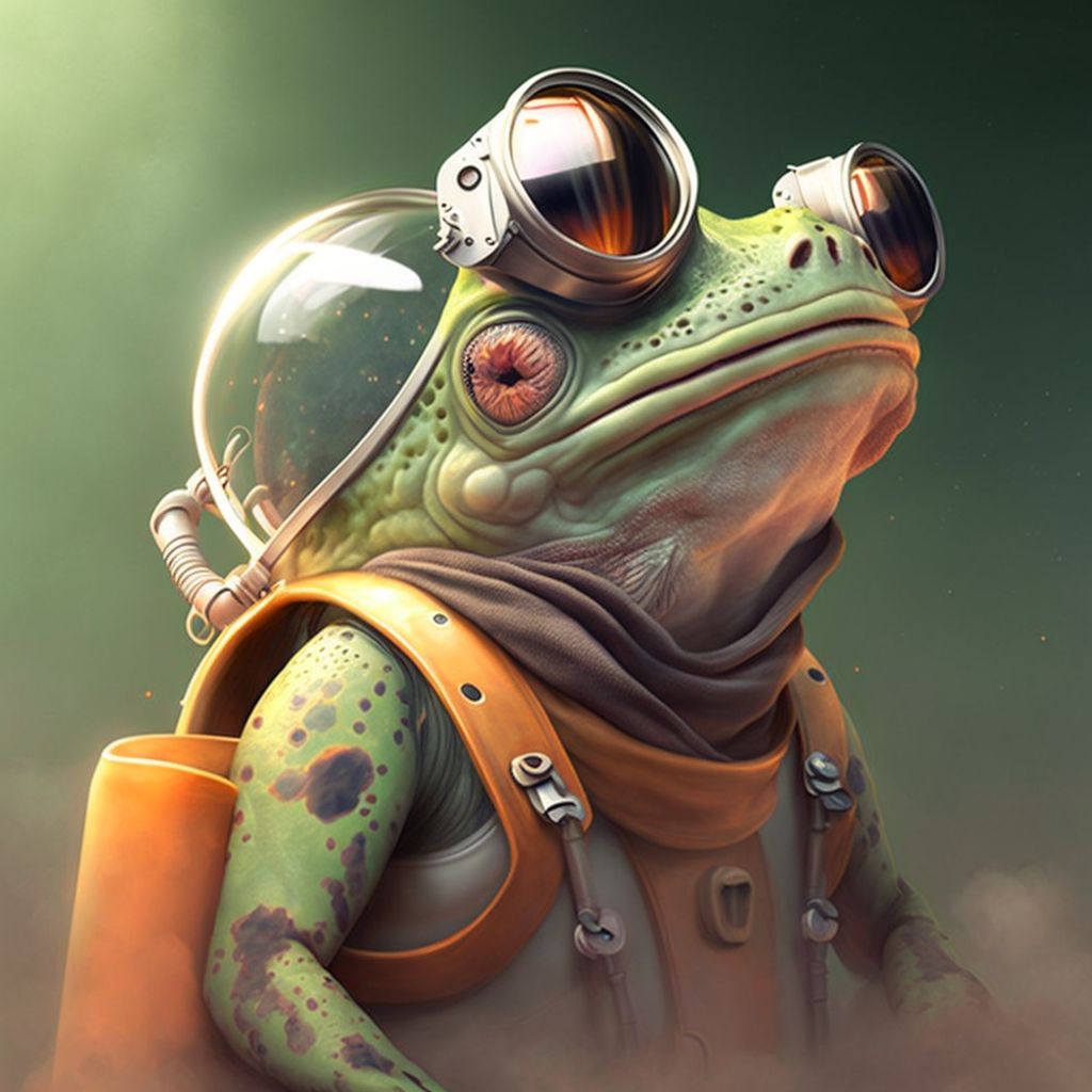 spaced out frog | OpenArt