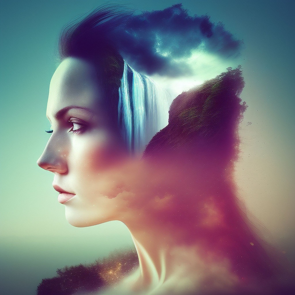 Double exposure image with merged checkpoints