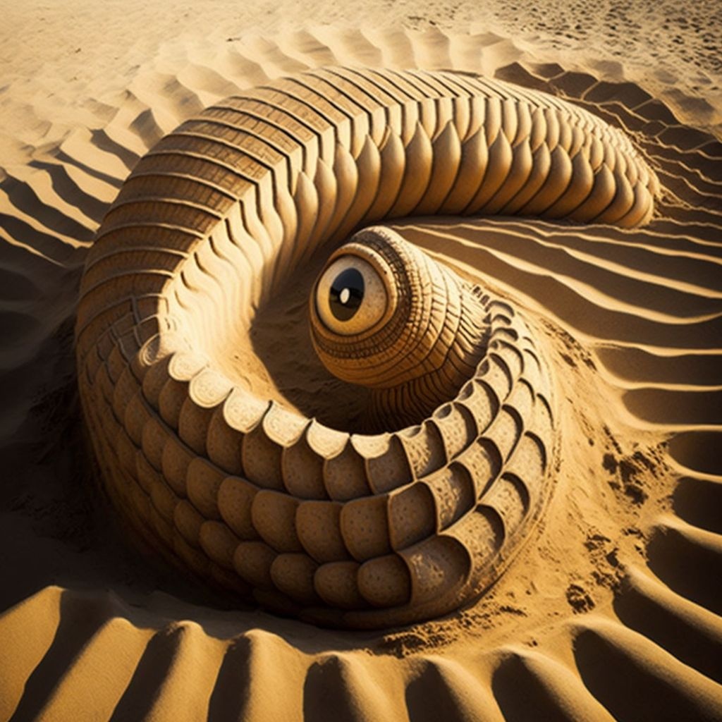 extremely detailed and realistic gigantic worm scari... | OpenArt