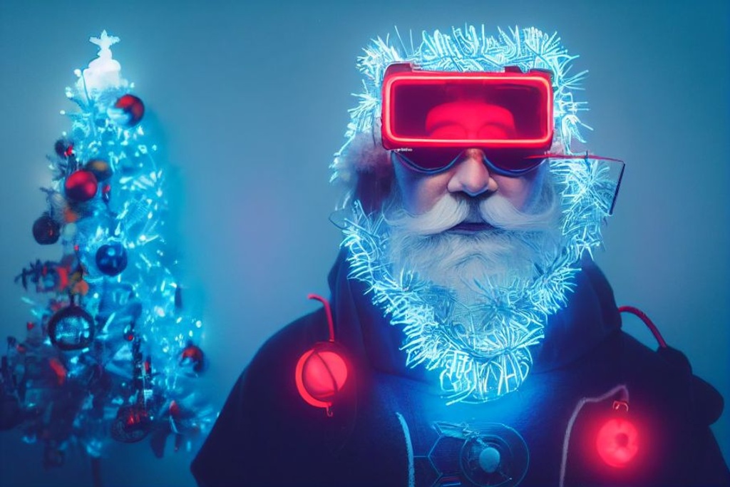 Transport bearded white man to a neon-lit bedroom of... | OpenArt