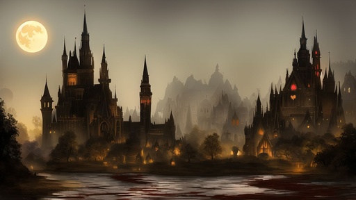 SamDoesArt, vampire castle, gothic architecture, dir... | OpenArt