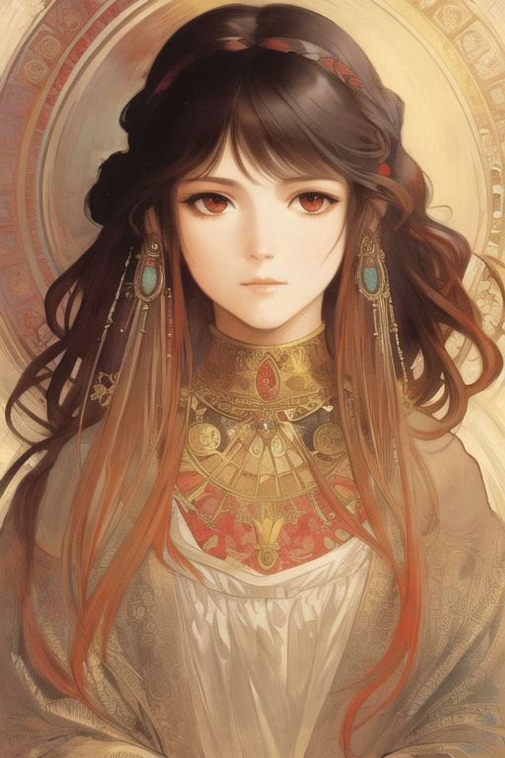 SamDoesArt, a girl, portrait, detailed face, red eye... | OpenArt