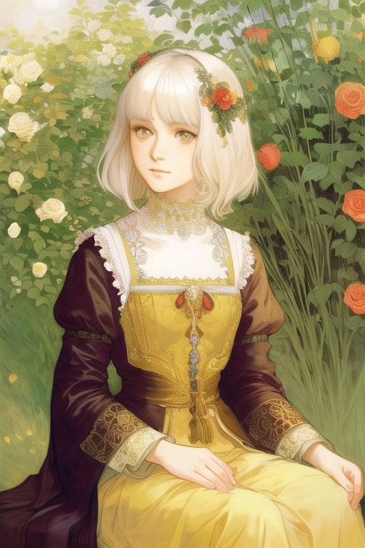 SamDoesArt, a girl, portrait, detailed face, yellow... | OpenArt