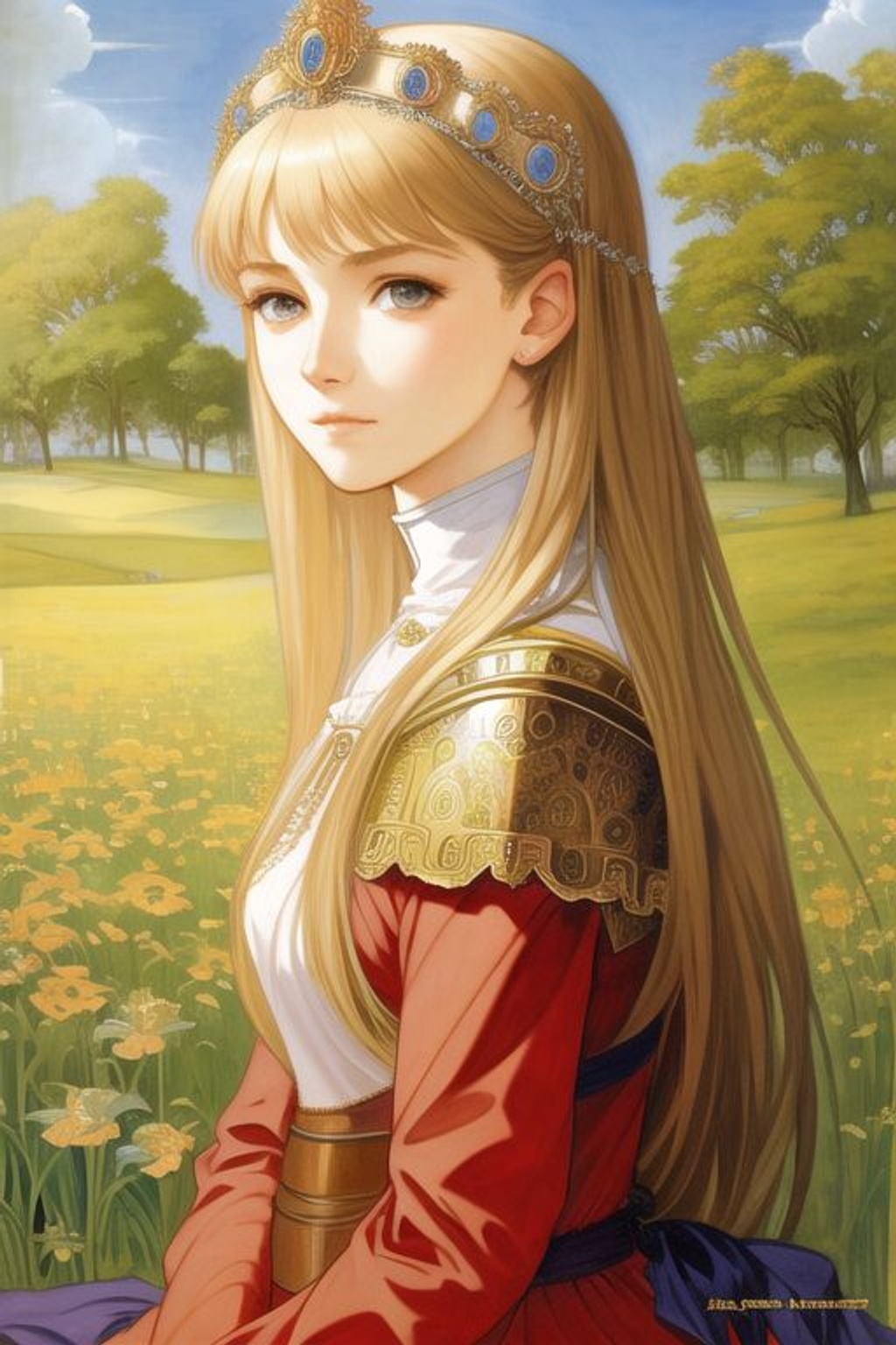 SamDoesArt, a girl, detailed face, medieval clothing... | OpenArt