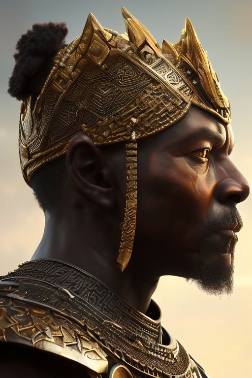African warrior king | OpenArt