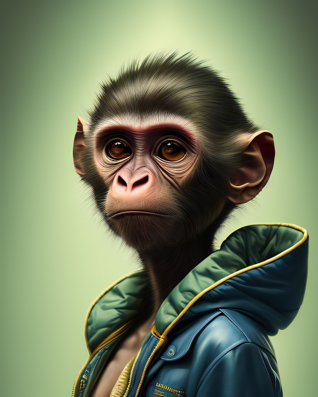 monkey with a minigun | OpenArt