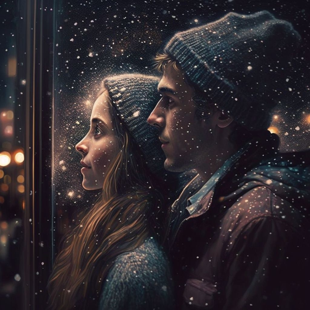 pleasent moment with my girlfriend, raining stardust