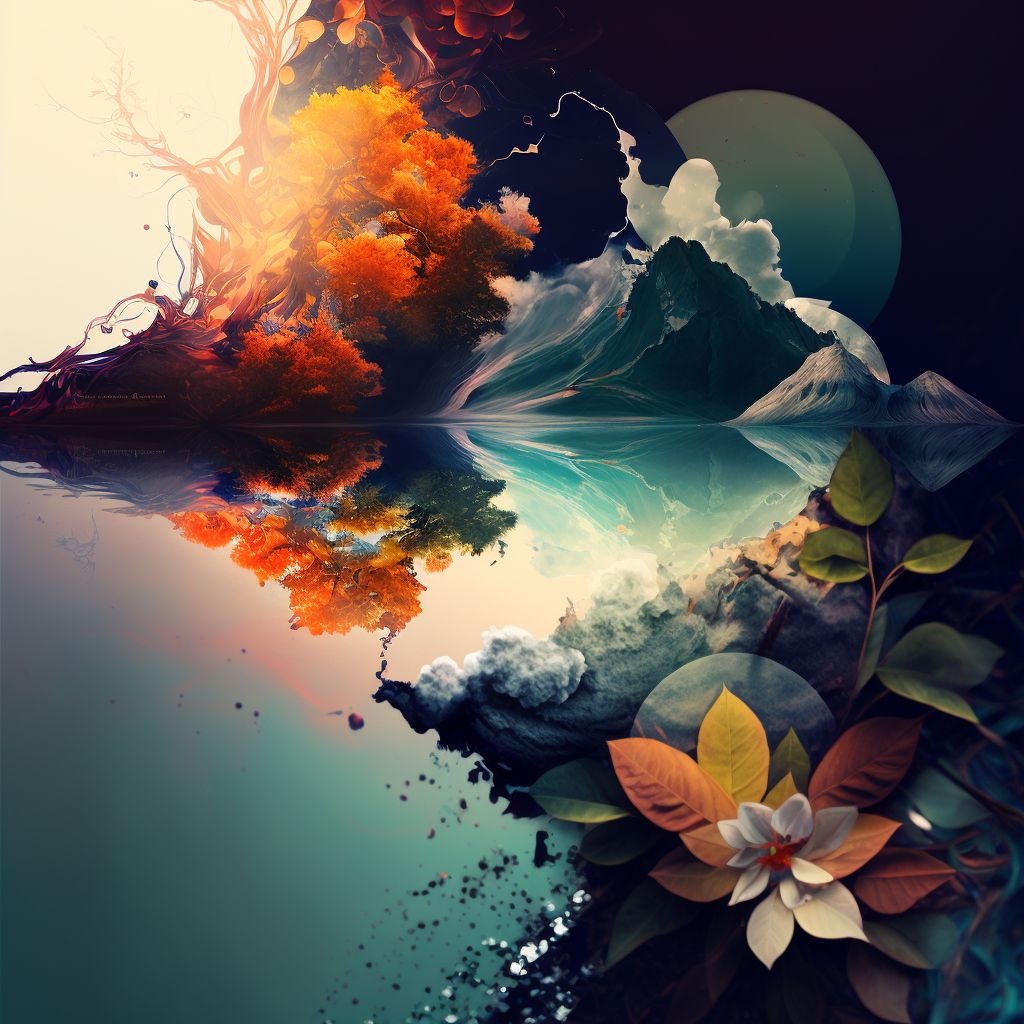 Create an abstract image that reflects the beauty of...