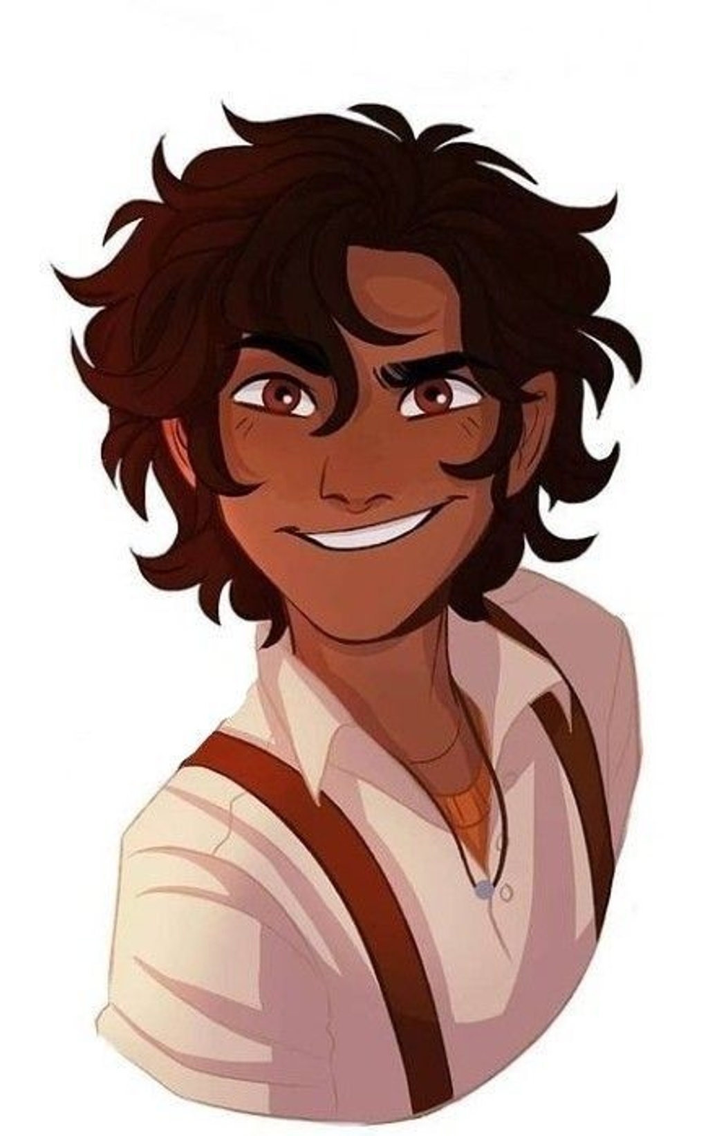Male Character, Hobbit, Halfling, Brown Skin, Black...