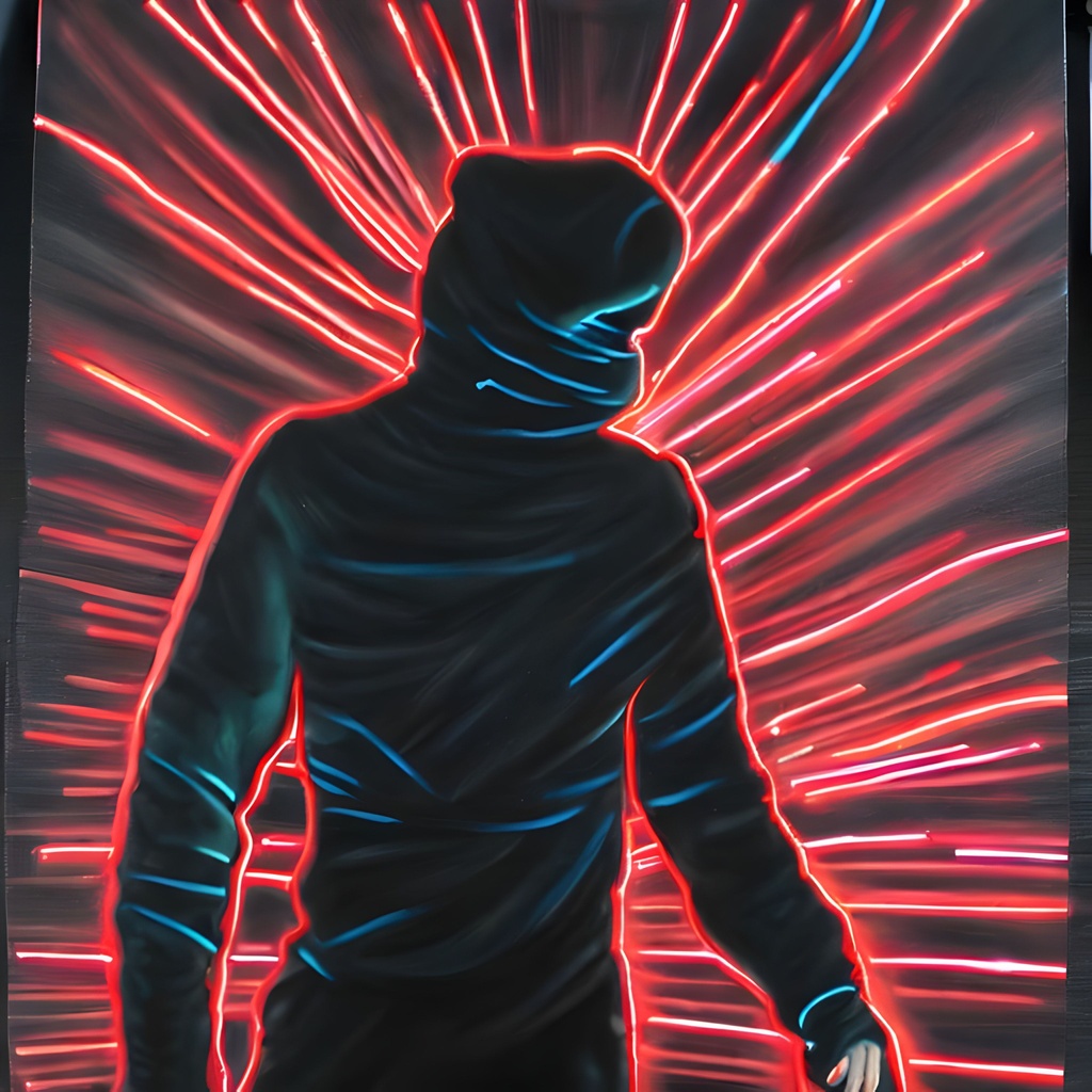 Full length high quality 3 d render neo - cyberpunk...