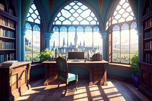 Fantasy Computer Desk | OpenArt