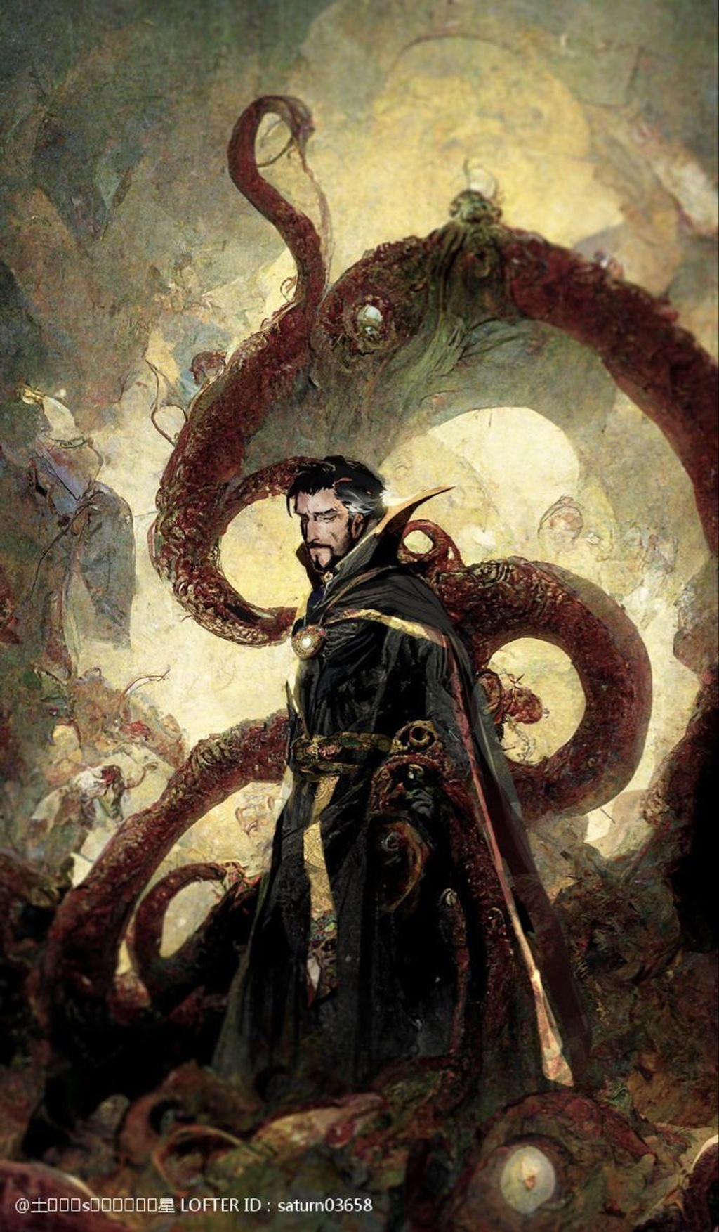 wizard with eldritch magic | OpenArt