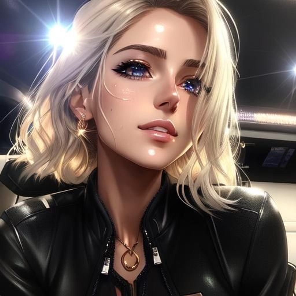 semi-realistic girl, skin highlights, hair highlight... | OpenArt