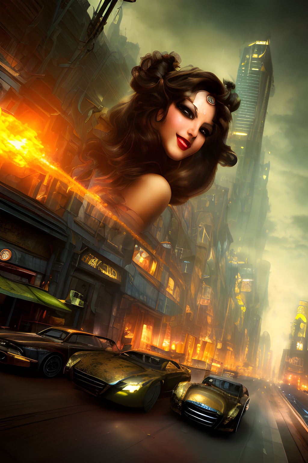 Steampunk City Street series 47 | OpenArt