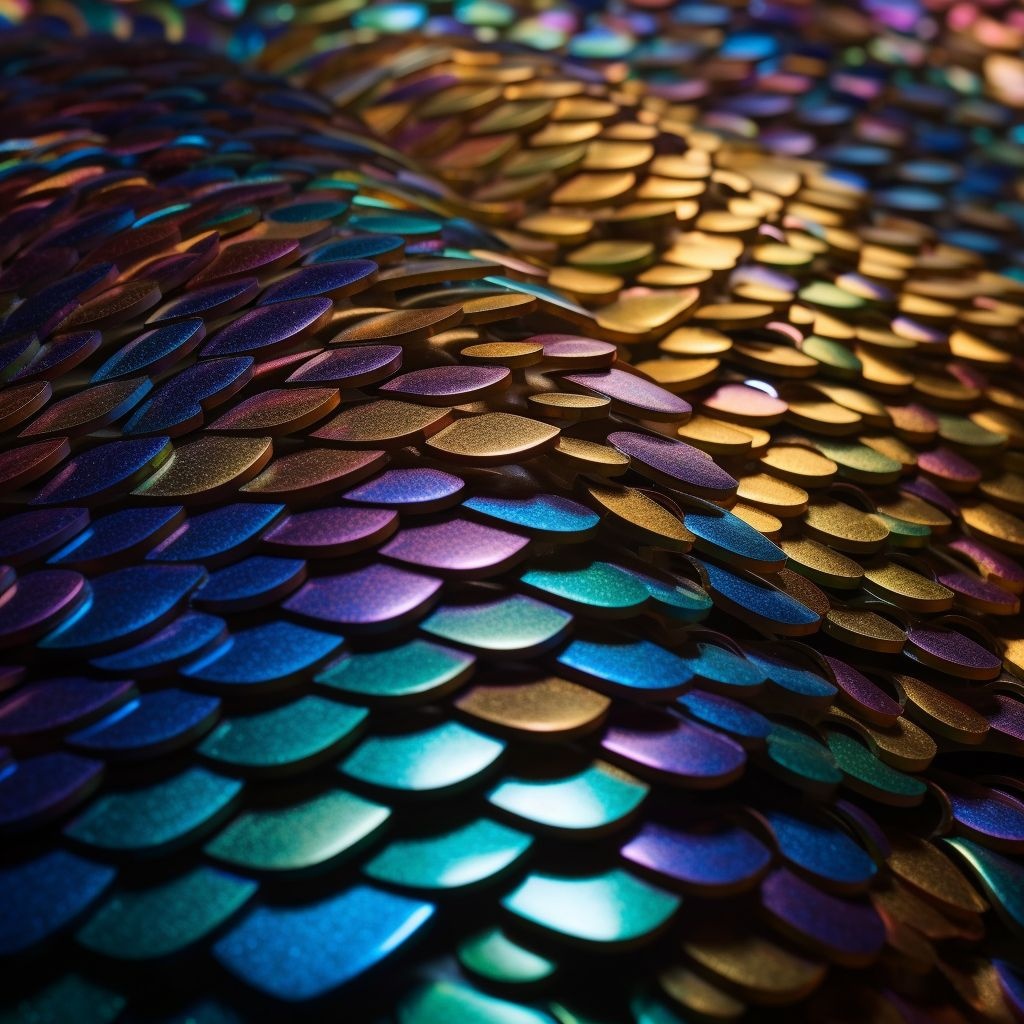 alien multicolor metallic patterns appear everywhere