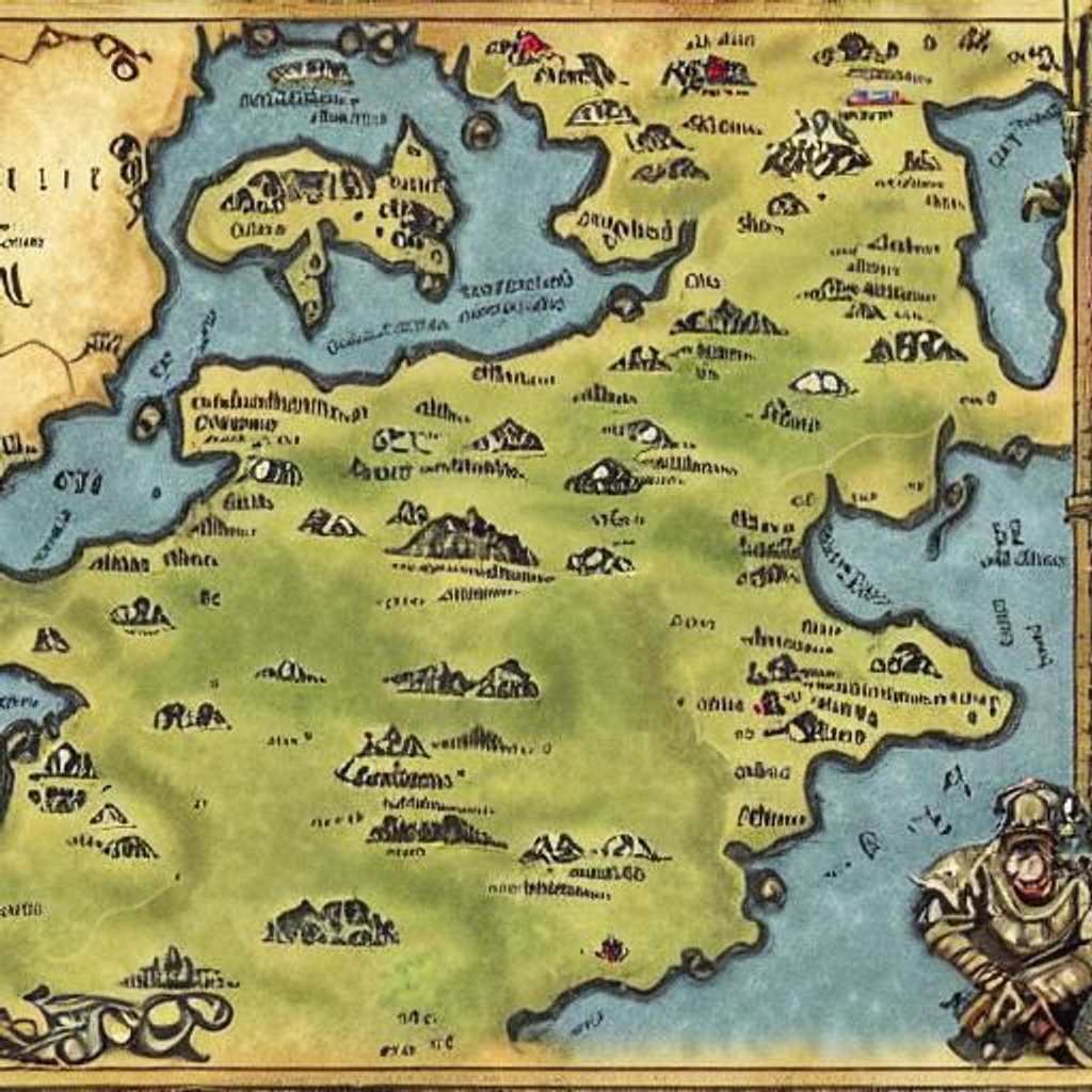 United Soviet Society of Valkyrie, fantasy map