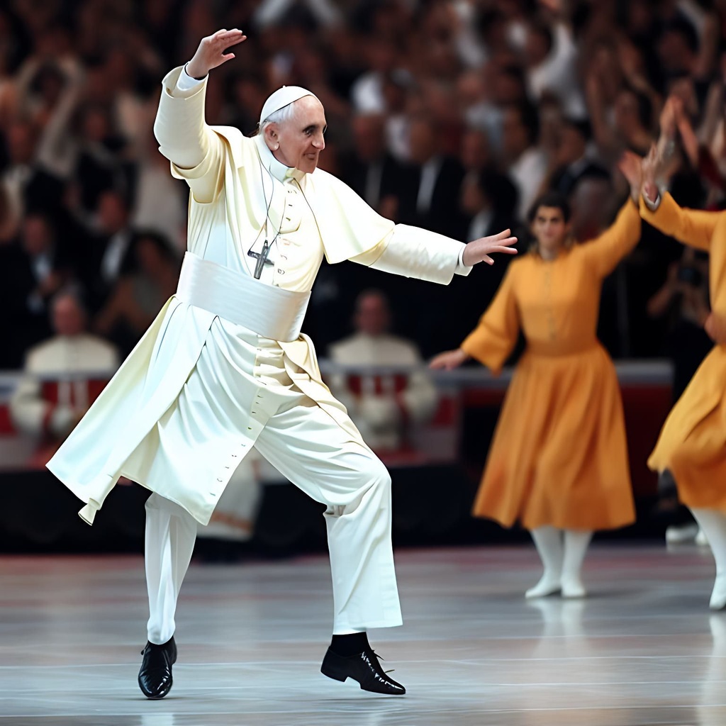 Pope dancing, brakedance | OpenArt
