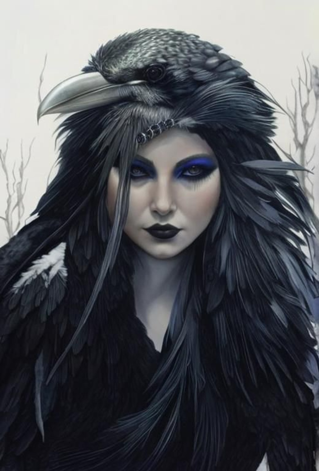 raven portrait, anthropomorphic, detailed body armou... | OpenArt
