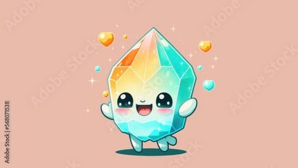 Crystal character, cute, simple | OpenArt